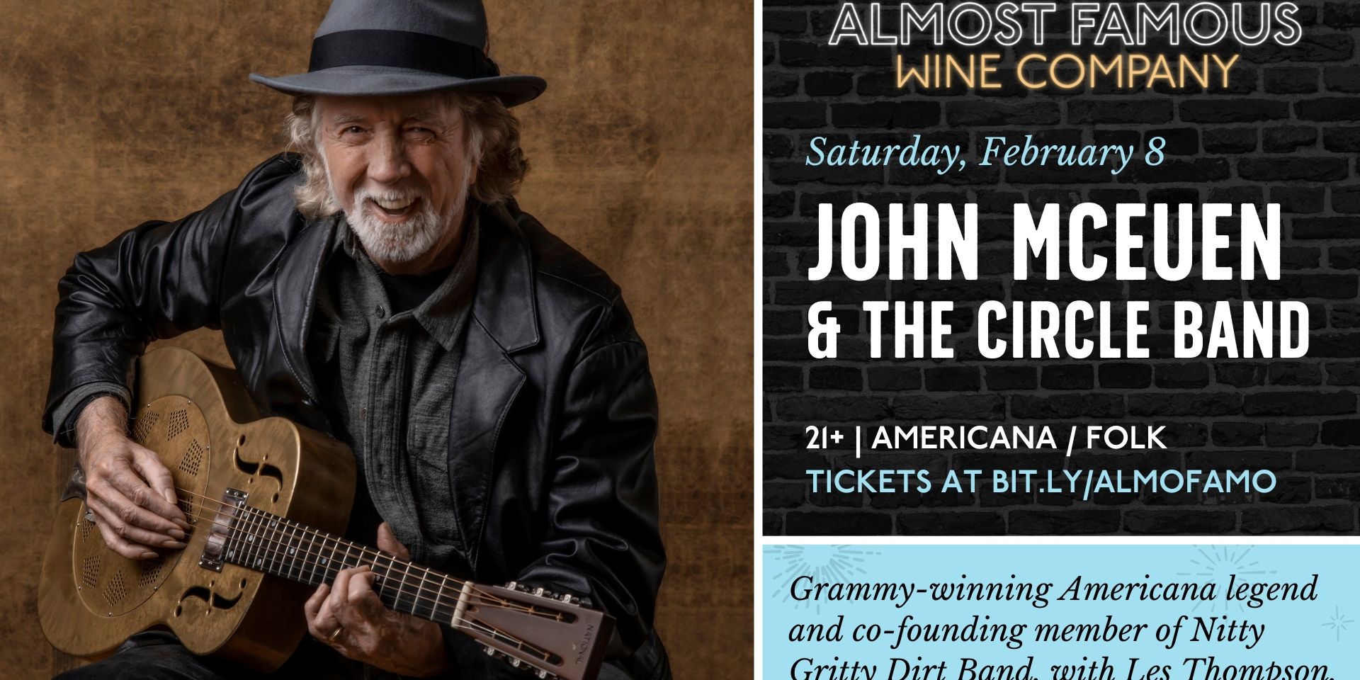 John McEuen & The Circle Band, with Les Thompson: co-founding members ...
